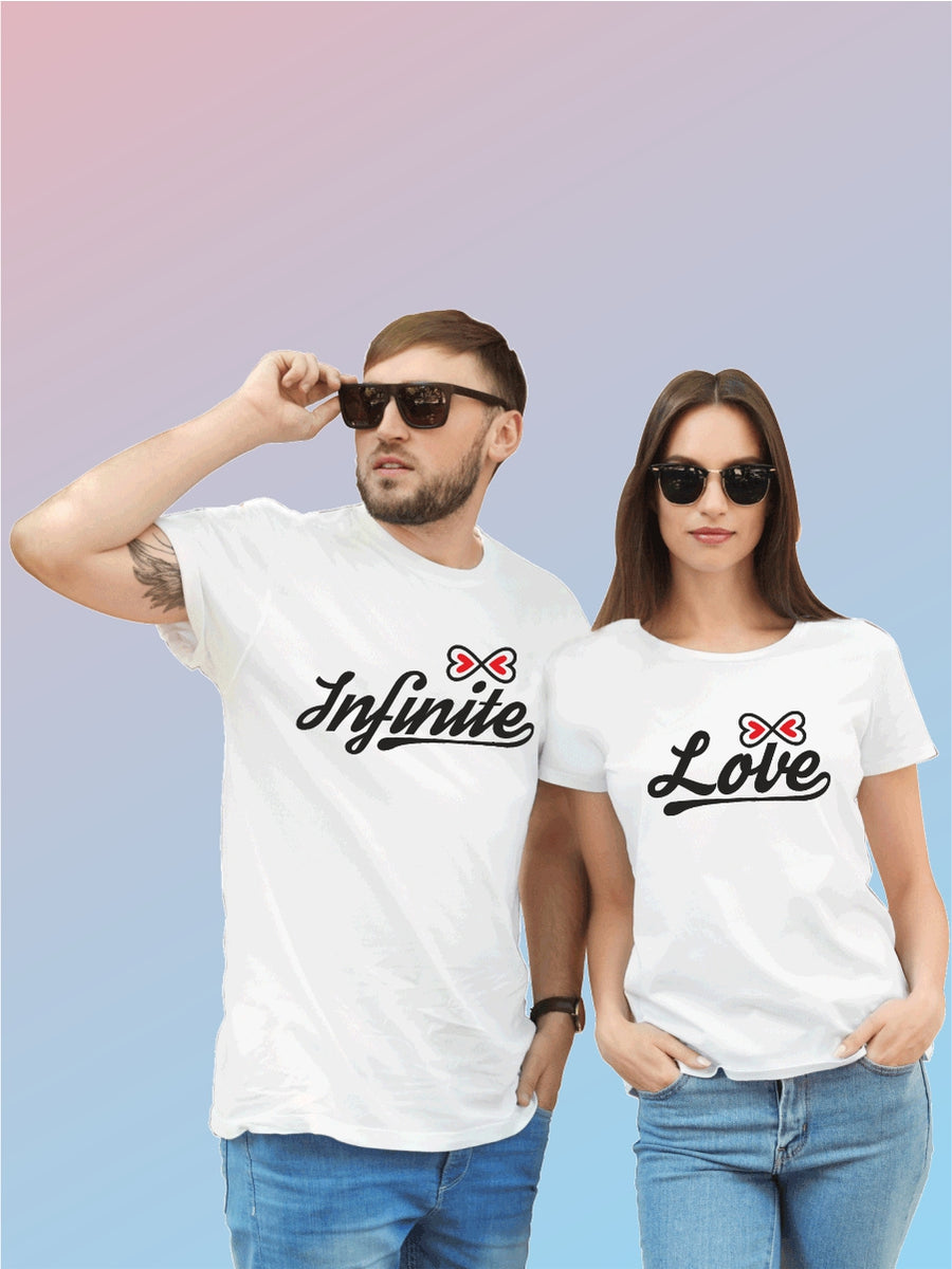 Infinite Love - Best Couple T-Shirts Design For Him, Her Buy Online ...