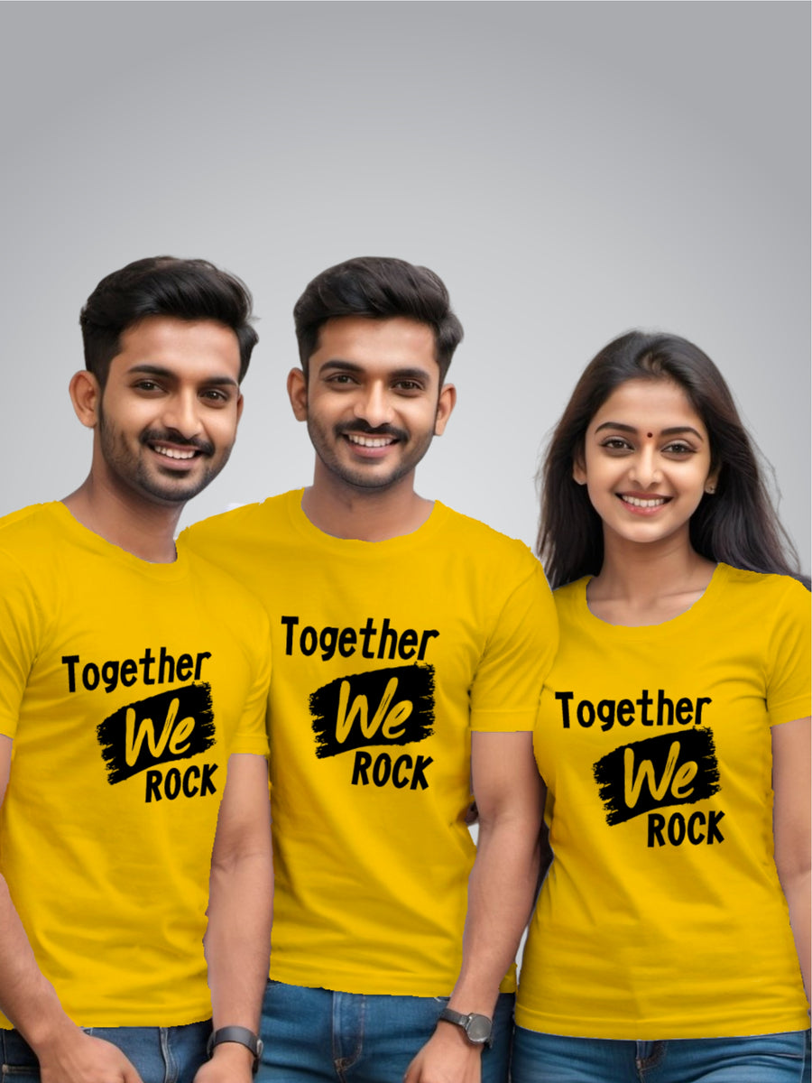 Together We Rock - Family, Group Cotton Tshirts Pack Buy Online Gujarat ...