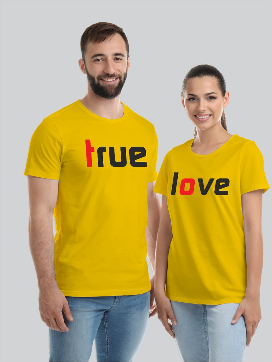 True Love Latest Couple - T-Shirt - Buy Online – DeshiDukan T-shirts ...