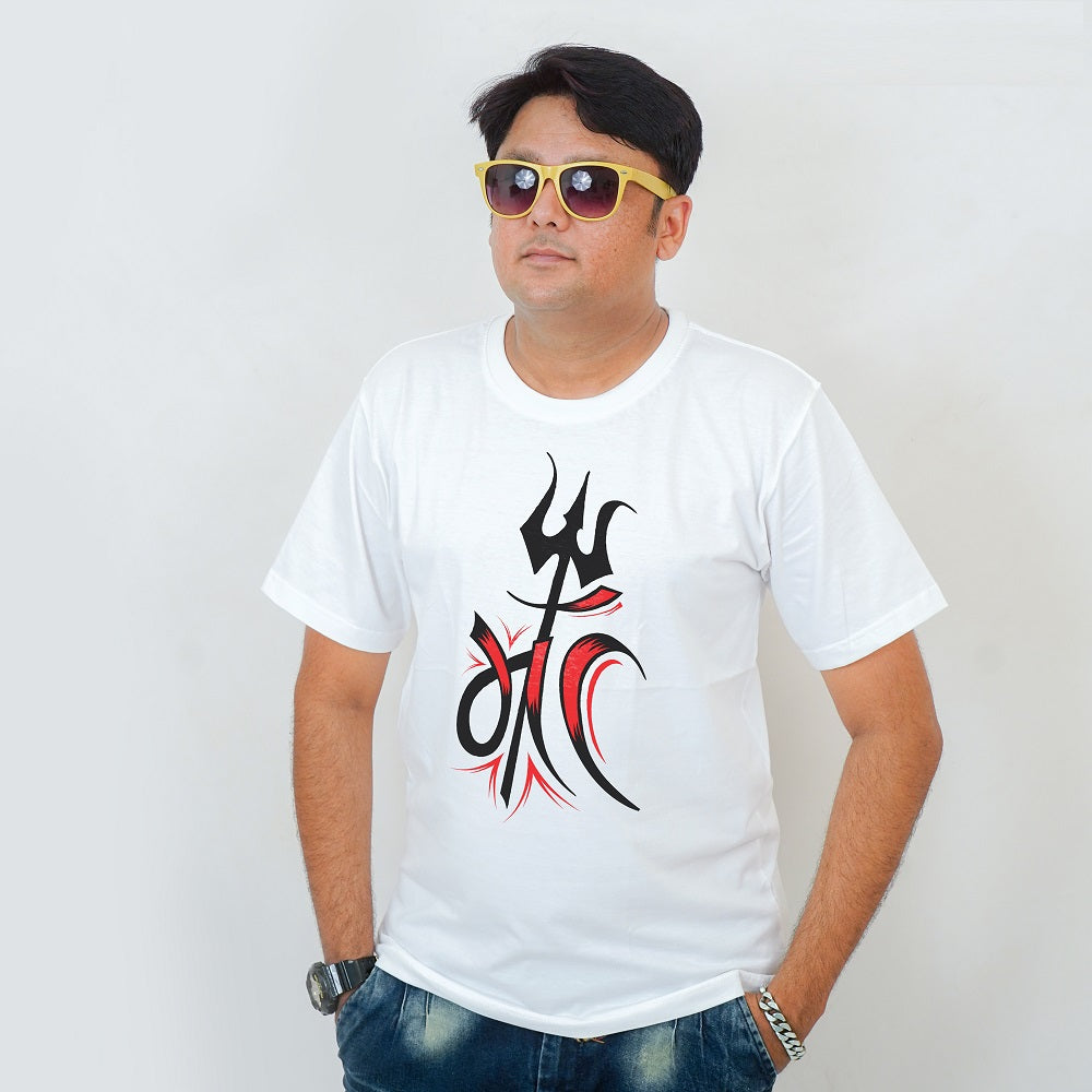 Maa With Trishul - Cotton Tshirt Buy Online – DeshiDukan Tshirt Lounge